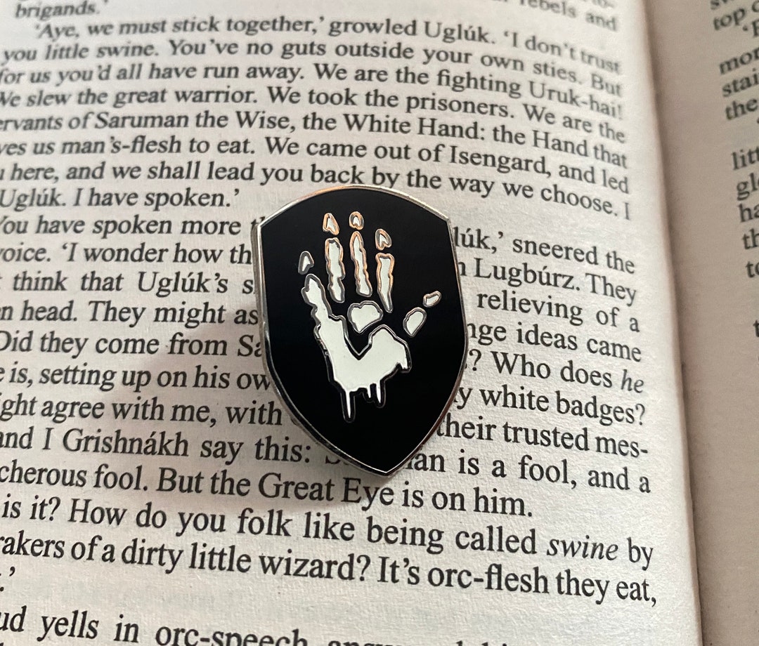 The White Hand of Saruman | Lord of the Rings Inspired Pin - Etsy