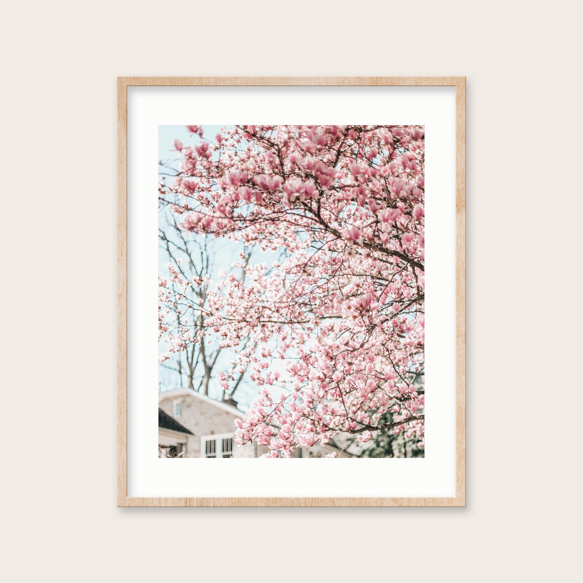 Signs of Spring in North Carolina Print, Gallery Wall Print, Pink ...