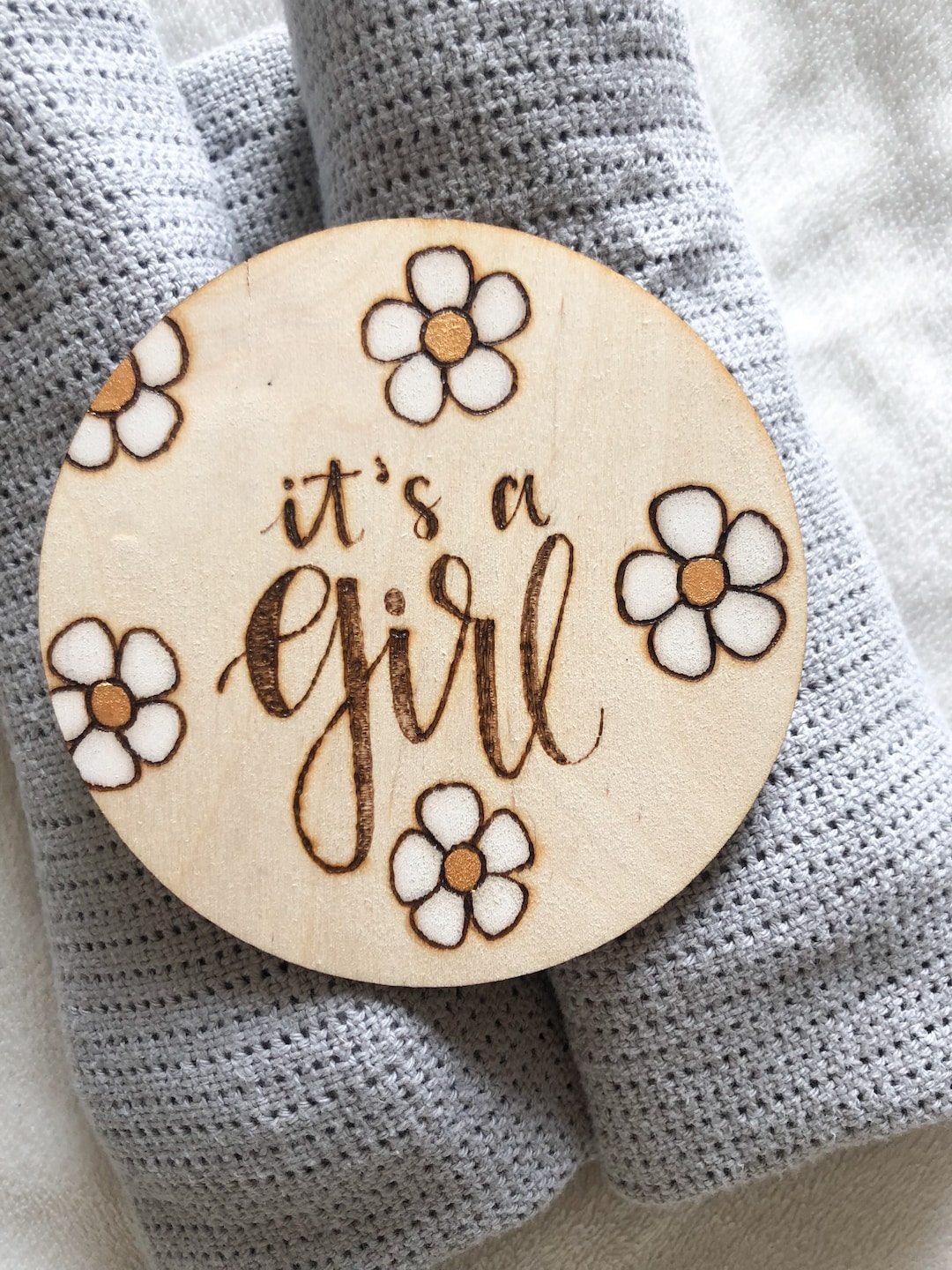 Double Sided It's a Boy and It's a Girl Baby Announcement Sign - Gender ...