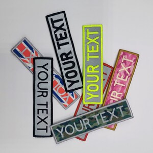 Reflective Name Patch | Custom Reflective Patches | Personalised Embroidered Name Pach | Custom ...
