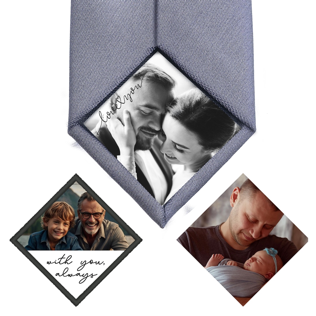 Custom Photo Tie Patch: Personalized Embroidered Keepsake Gift - Etsy ...