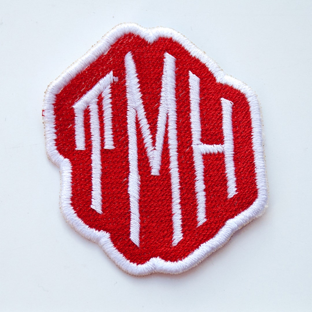 Personalised Embroidered Monogram Patch - Etsy