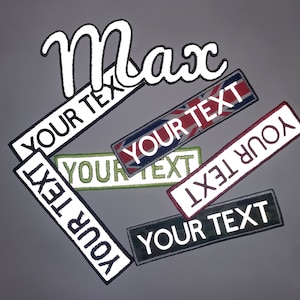 Reflective Name Patch | Custom Reflective Patches | Personalised Embroidered Name Pach | Custom ...