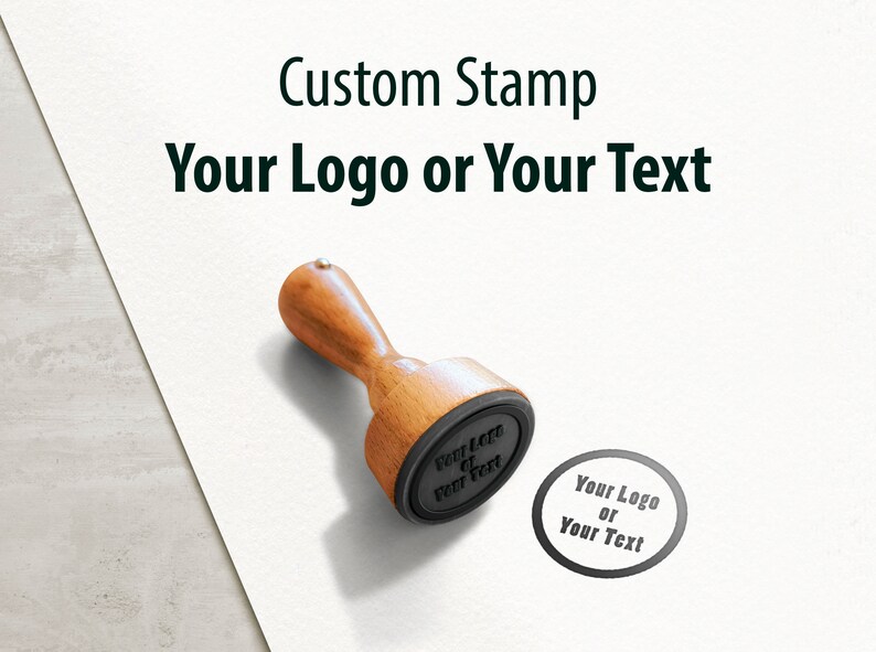 Custom Logo Stamp Custom Artwork Stamp Stamp Logo Company - Etsy
