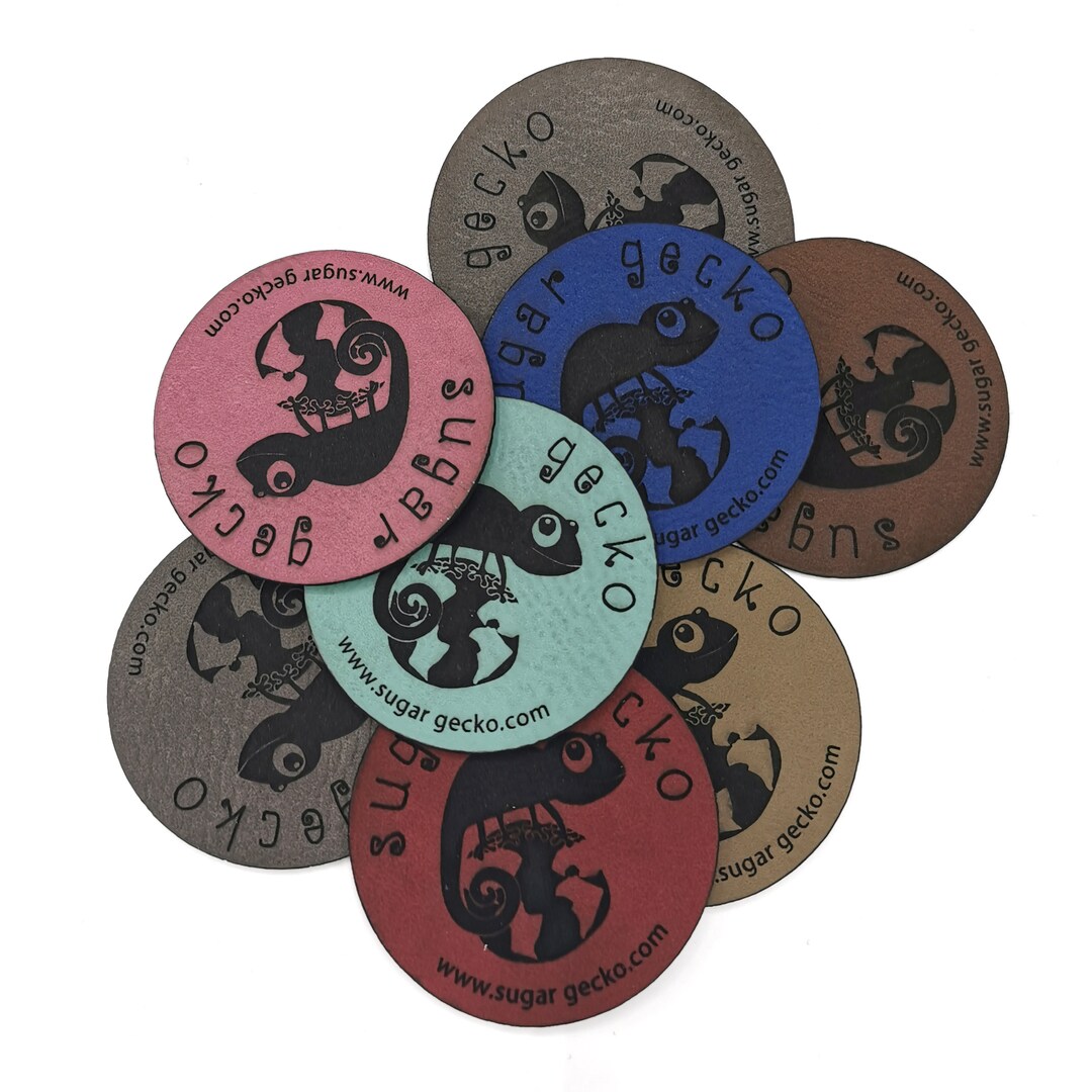 Custom Engraved PU Leather Patches: Personalized Logo Rectangle - Etsy