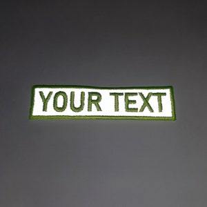 Reflective Name Patch | Custom Reflective Patches | Personalised Embroidered Name Pach | Custom ...