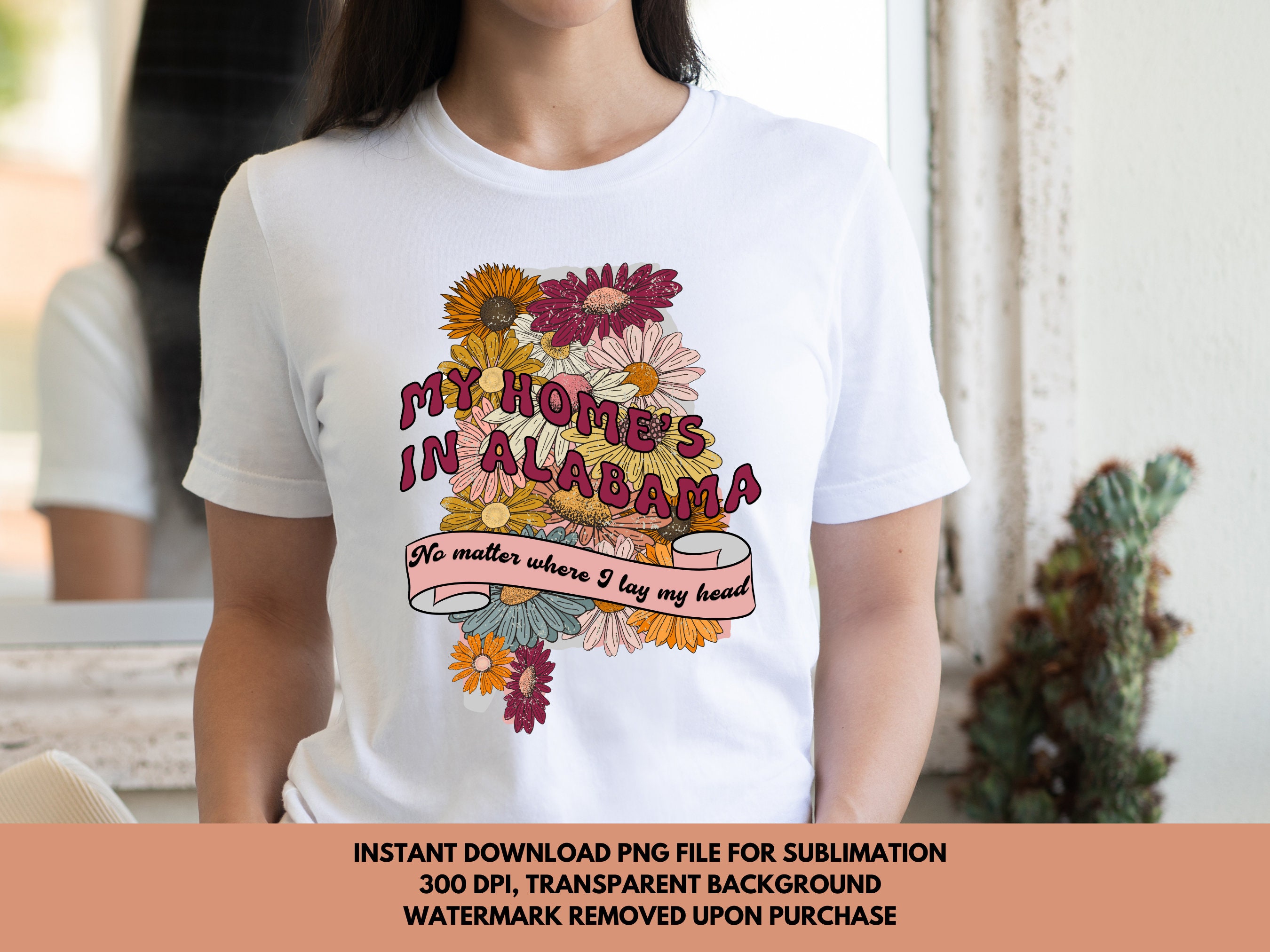 My Home's in Alabama T-shirt PNG 80's Country Alabama Group Sublimation ...
