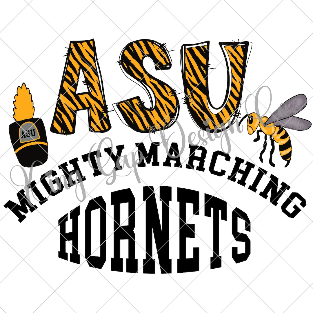 Alabama State University Mighty Marching Hornets Sublimation PNG for T ...