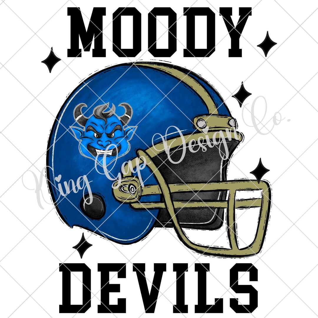 Moody Blue Devils Sublimation PNG for Making T-shirts, Tumblers, Mugs ...