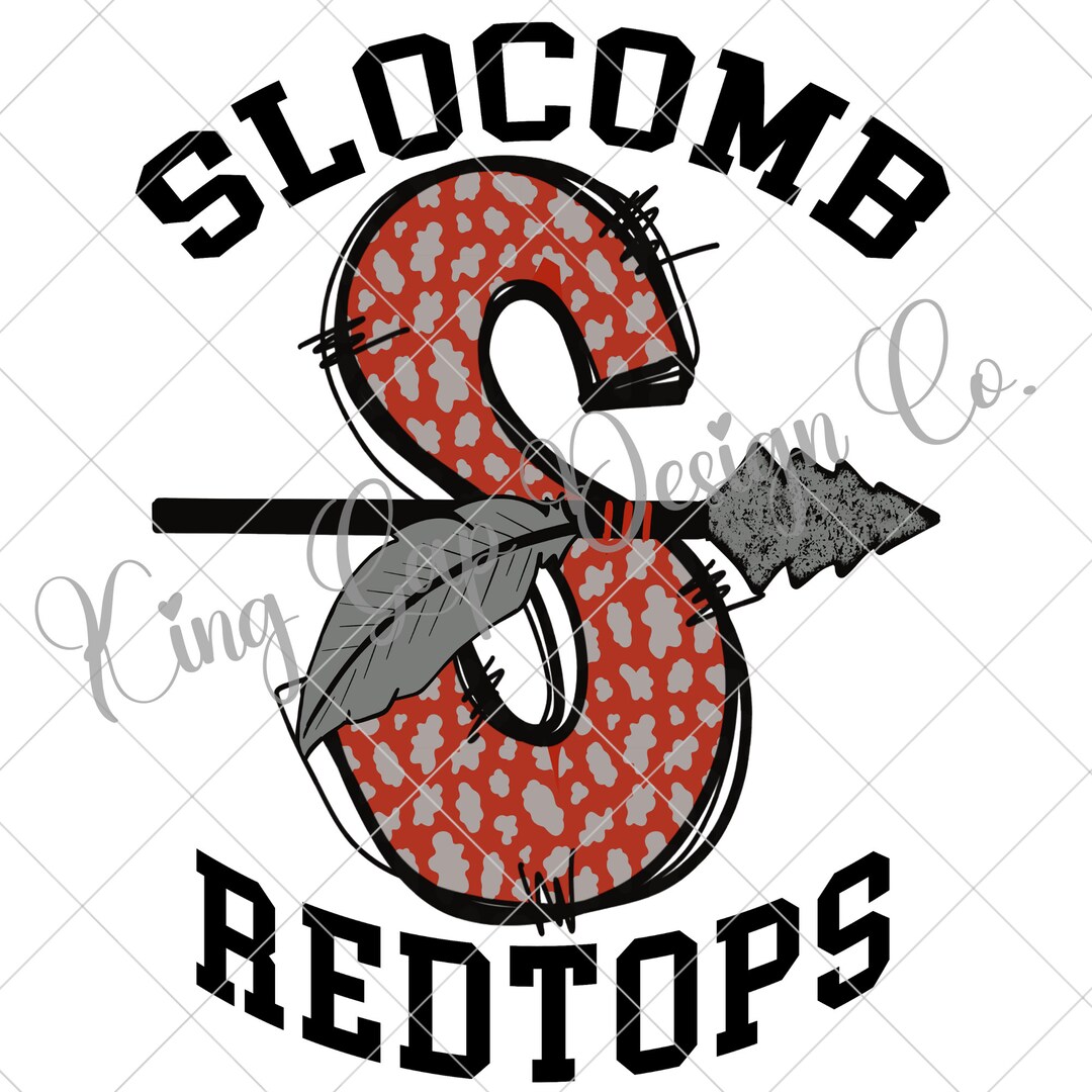 Slocomb Red Tops Sublimation PNG for T-shirt, Mug, Tumbler, Dishtowel ...