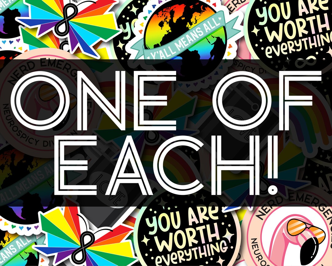 One of Each Sticker Pack - Etsy
