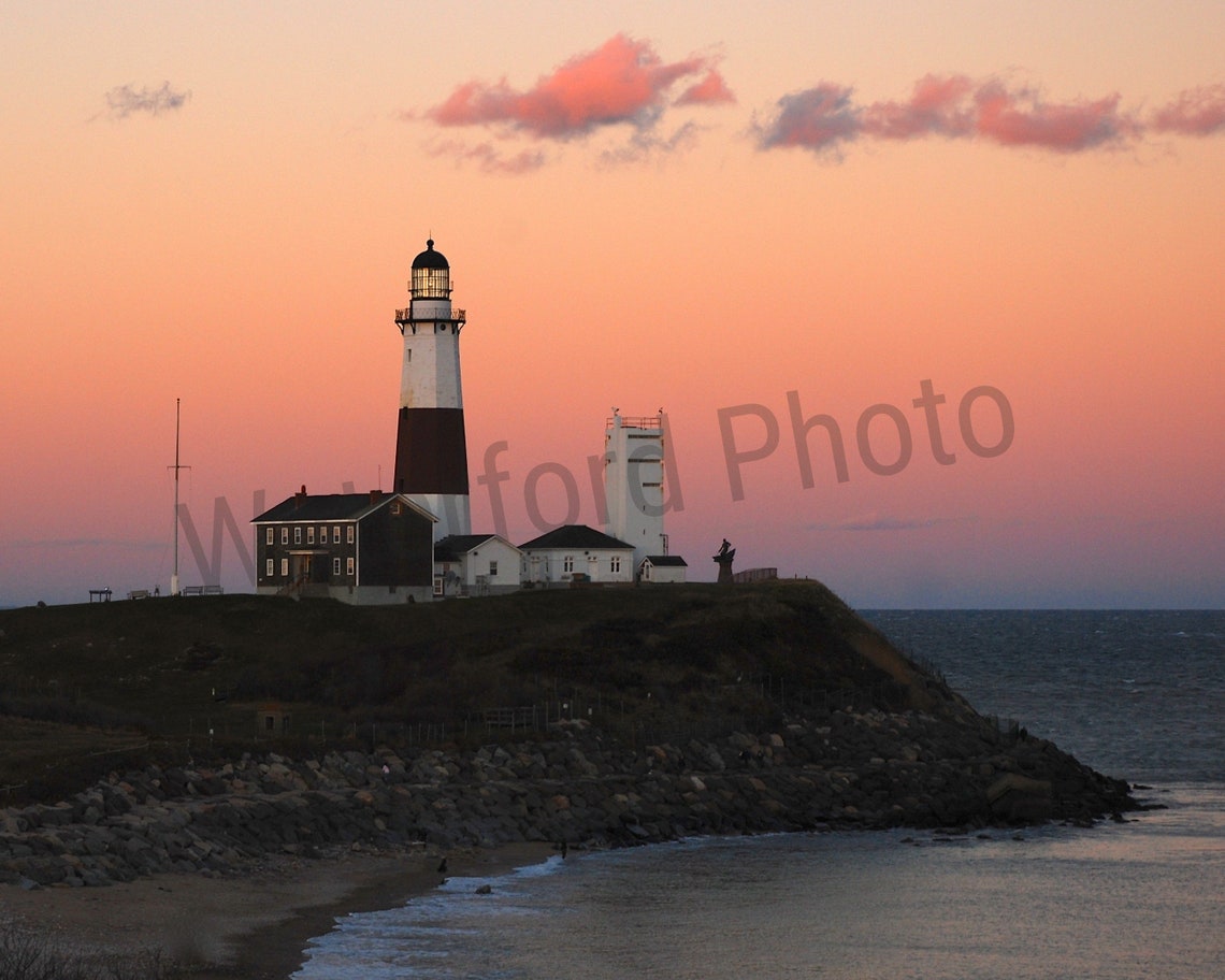 Montauk Sunset at the Lighthouse - Etsy