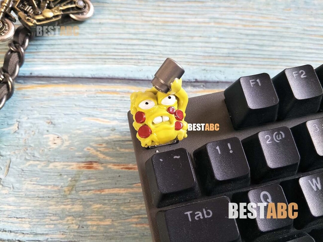 Pizza Keycaps,anime Keycap,cool Artisan Keycaps for Mechanical Keyboard ...