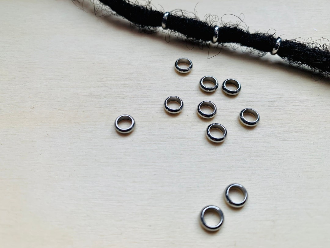 Stainless Steel Locs Rings, Loc Beads, Stainless Steel Hair Beads, Boho ...
