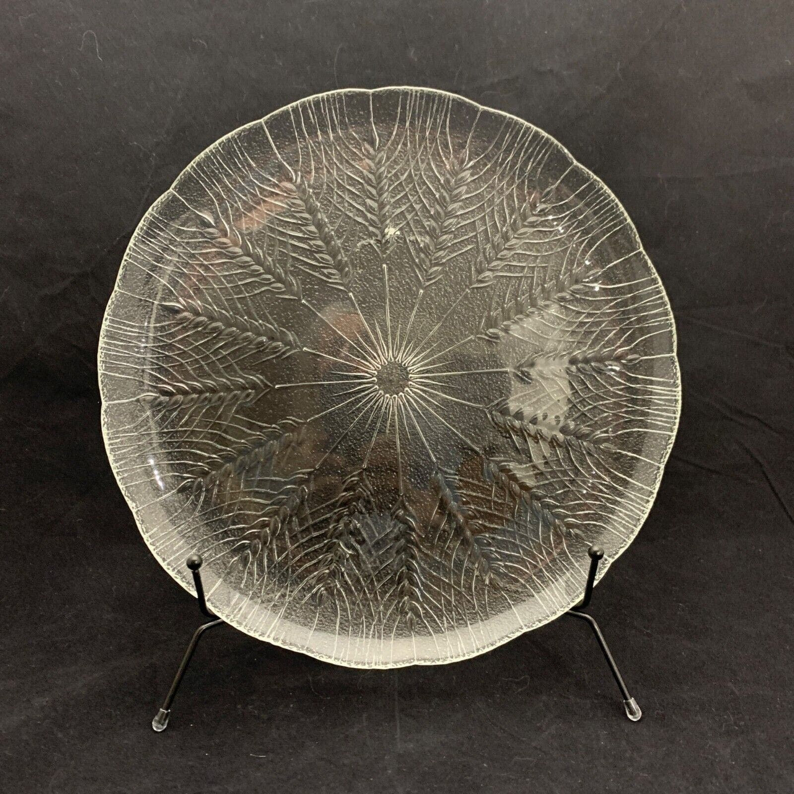 Arcoroc Country Wheat Pattern Glass Coupe Dinner Plates 10.25 X 4 J. G ...