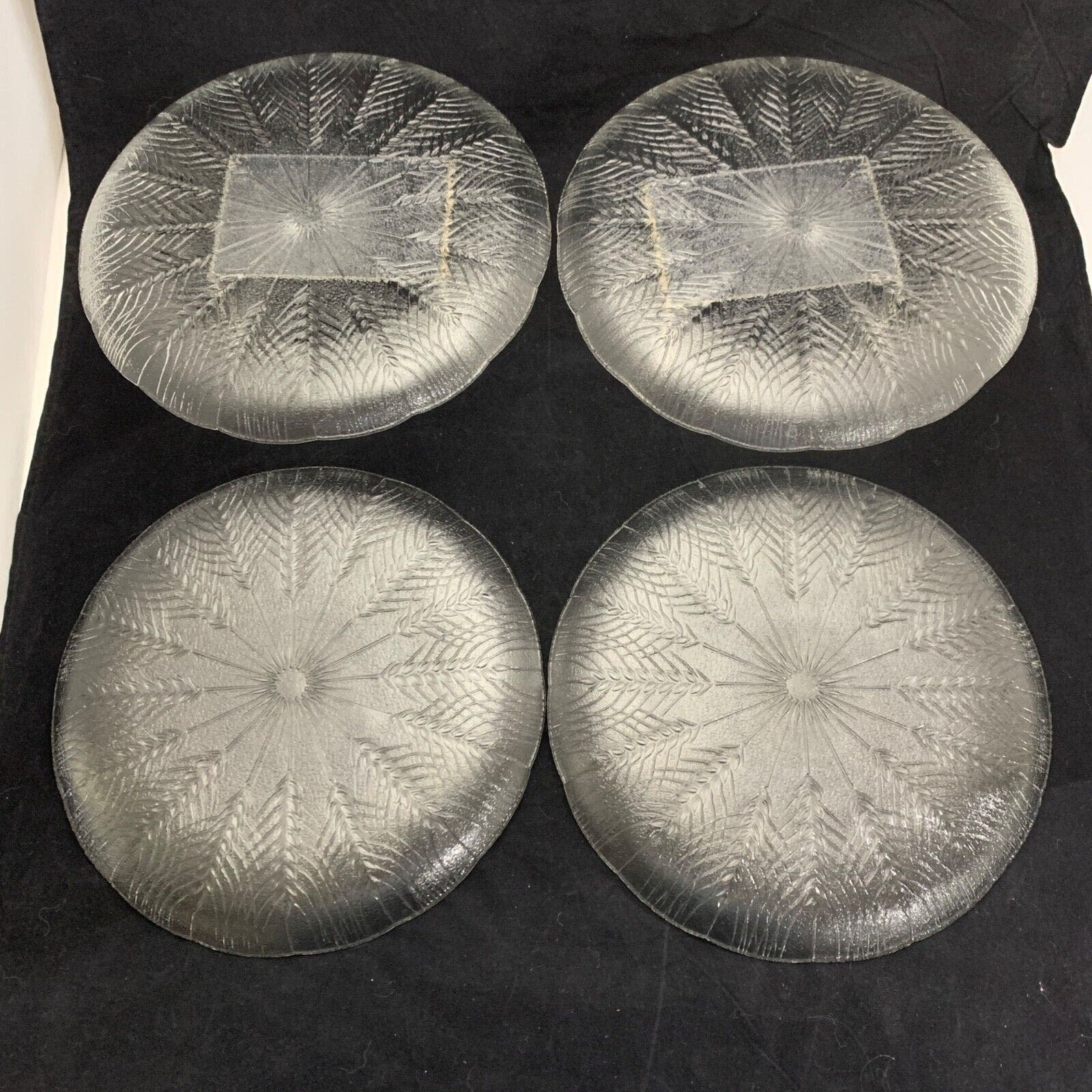 Arcoroc Country Wheat Pattern Glass Coupe Dinner Plates 10.25 X 4 J. G ...