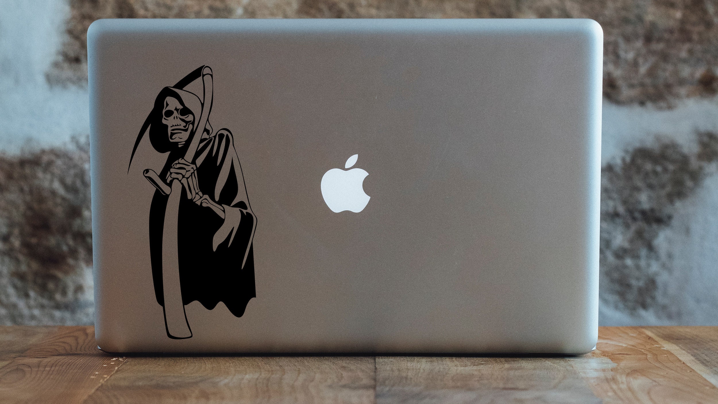 Grim Reaper Decal Grim Reaper Sticker Grim Reaper Laptop - Etsy