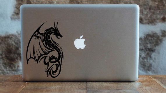 Dragon Decal Dragon Sticker Dragon Tribal Laptop Decal | Etsy