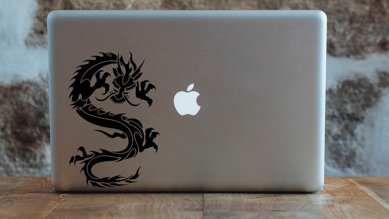 Dragon Decal Dragon Sticker Dragon Tribal Laptop Decal MacBook Sticker ...