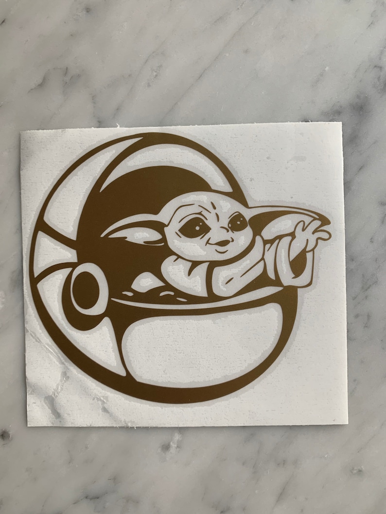 Baby Yoda Vinyl Decal MacBook Laptop Vinyl Stickers - Etsy