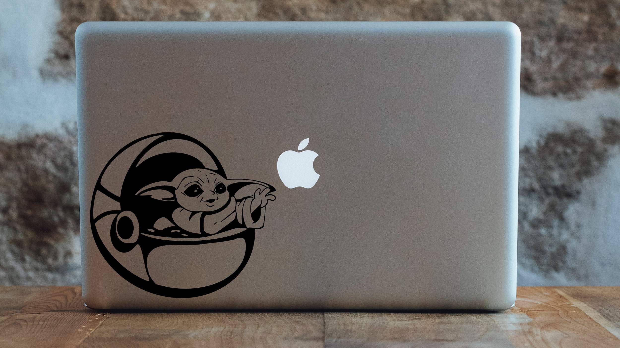 Baby Yoda Vinyl Decal | MacBook Laptop Vinyl Stickers - Etsy