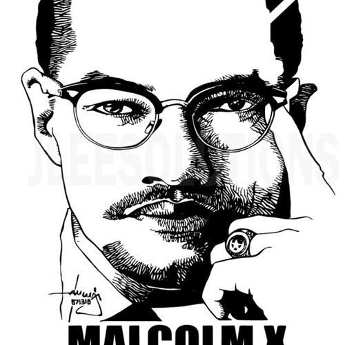 Custom Digital File MALCOLM X sunrise Sunset - Etsy