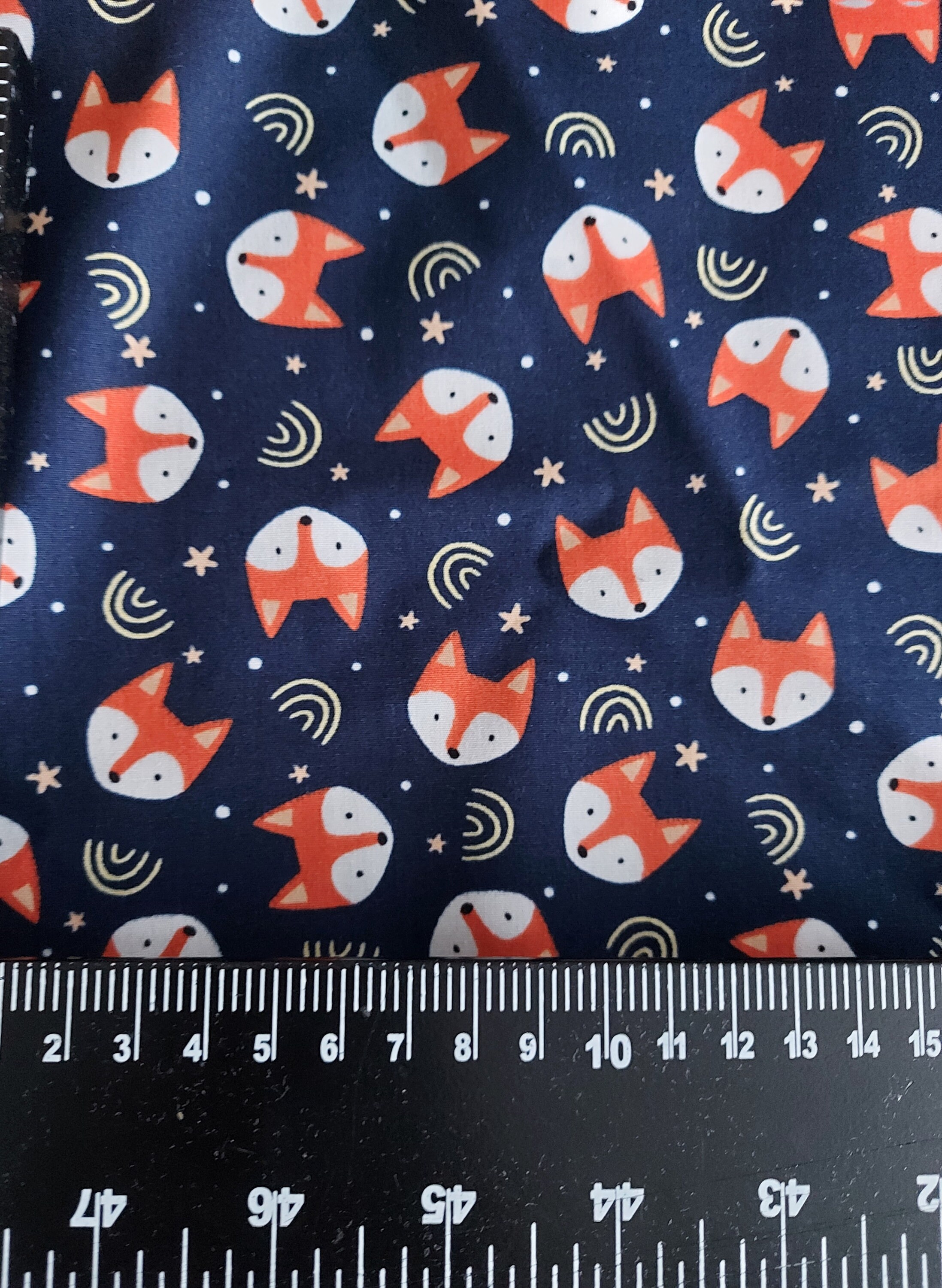 Fox Fabric 100% Cotton Fabric by Rose&hubble Kids Nursery - Etsy UK