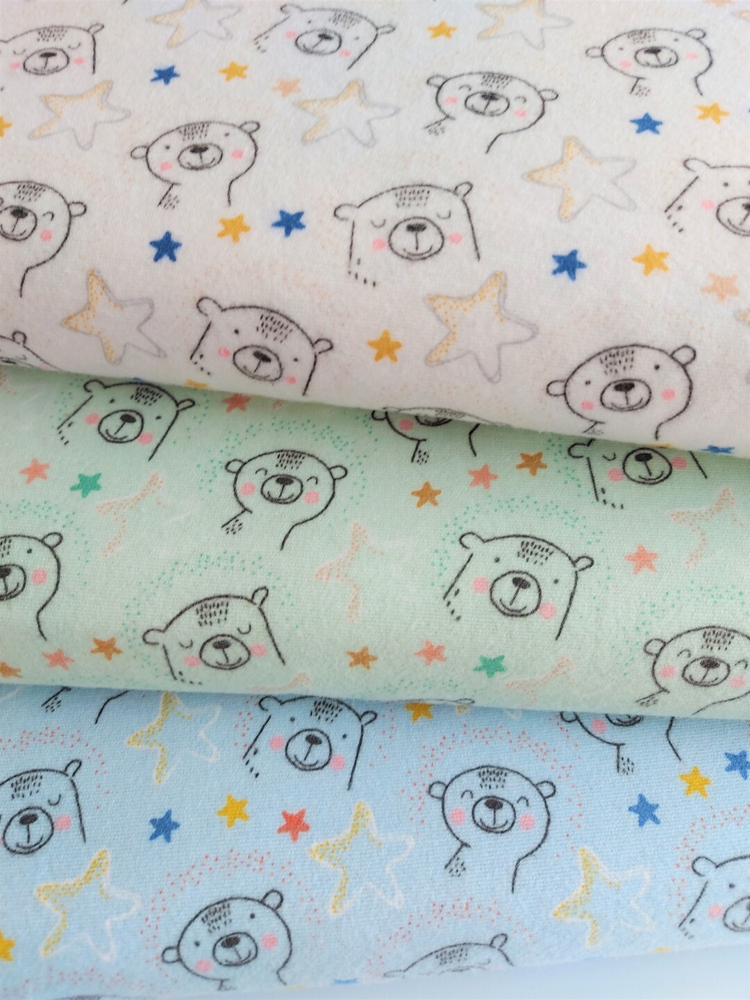 100% Cotton Flannel Flannel Fabric Baby Nursery Fabric Craft Baby ...