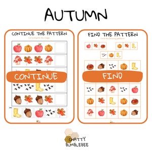 AUTUMN Worksheets Bundle - Etsy
