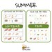 SUMMER Worksheets Bundle - Etsy