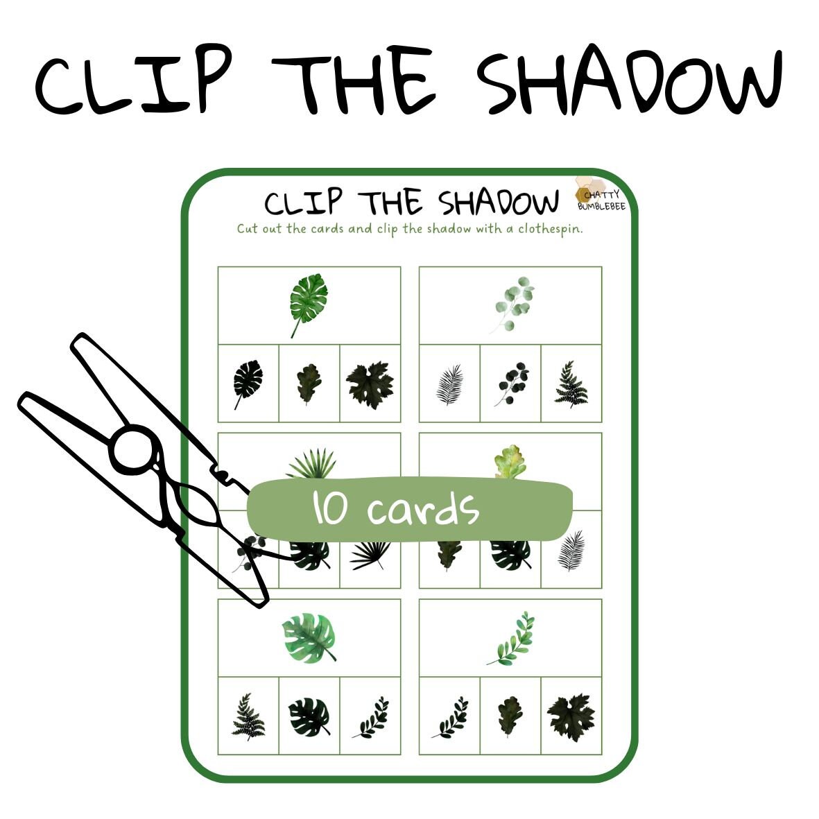 GREEN LEAVES - Visual Attention Worksheets - Etsy