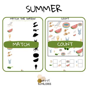 SUMMER Worksheets Bundle - Etsy