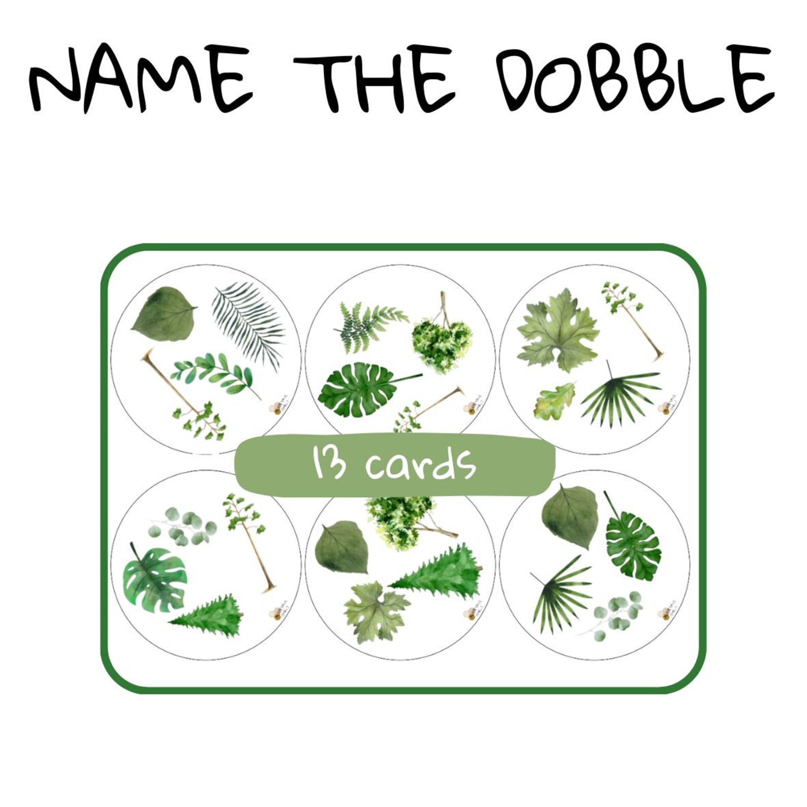 GREEN LEAVES - Visual Attention Worksheets - Etsy