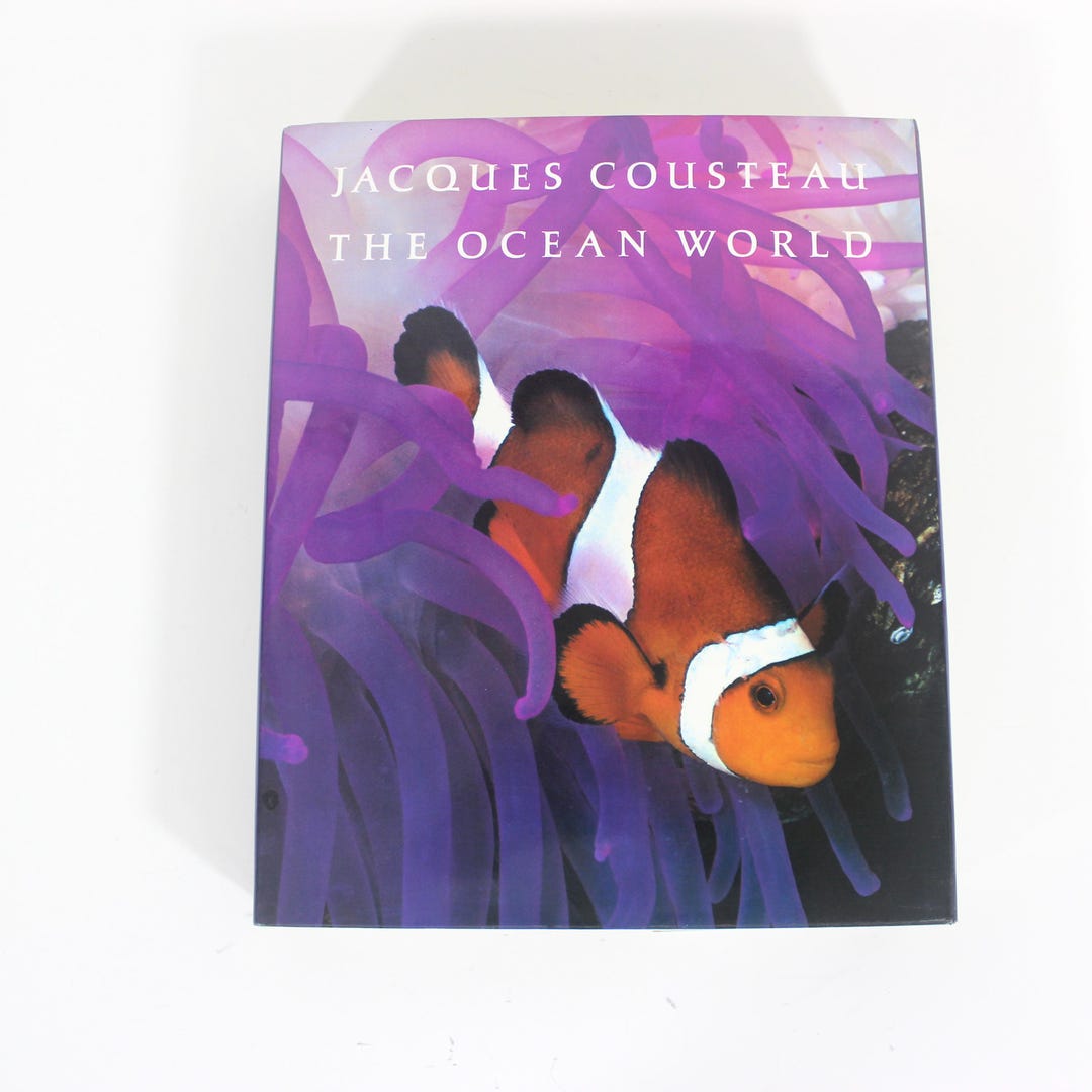 Jacques Cousteau the Ocean World Book Hardcover Hard Cover, Gift for ...