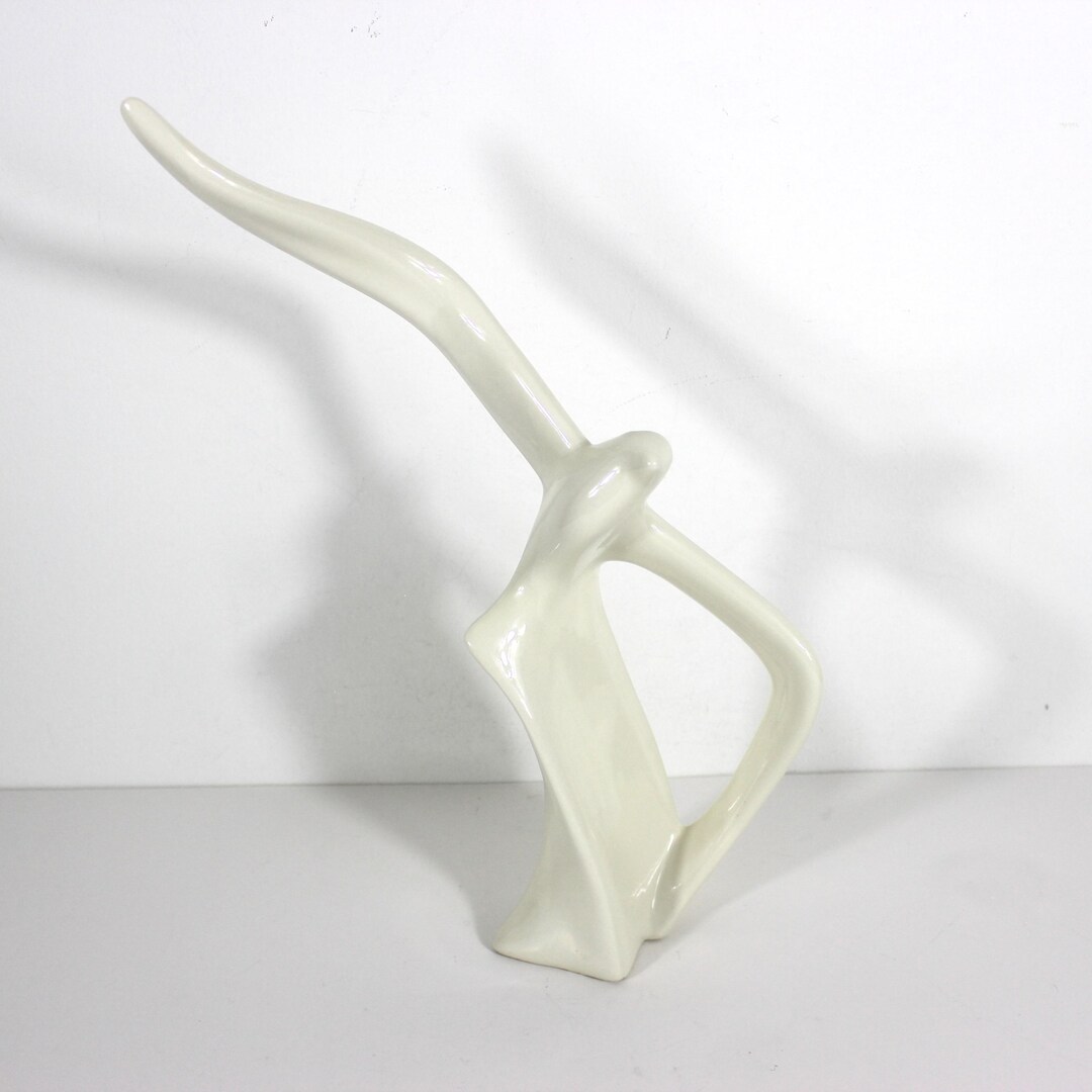 Ceramic Seagull Mid Century Modern Style White Flying Bird Sculpture - Etsy