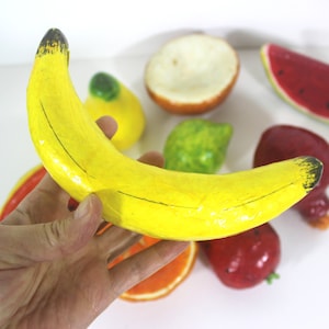 Set of Paper Mache Fruit - Etsy