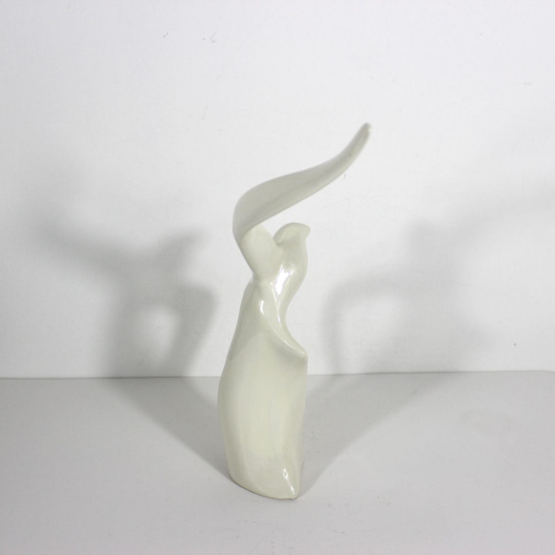 Ceramic Seagull Mid Century Modern Style White Flying Bird Sculpture - Etsy