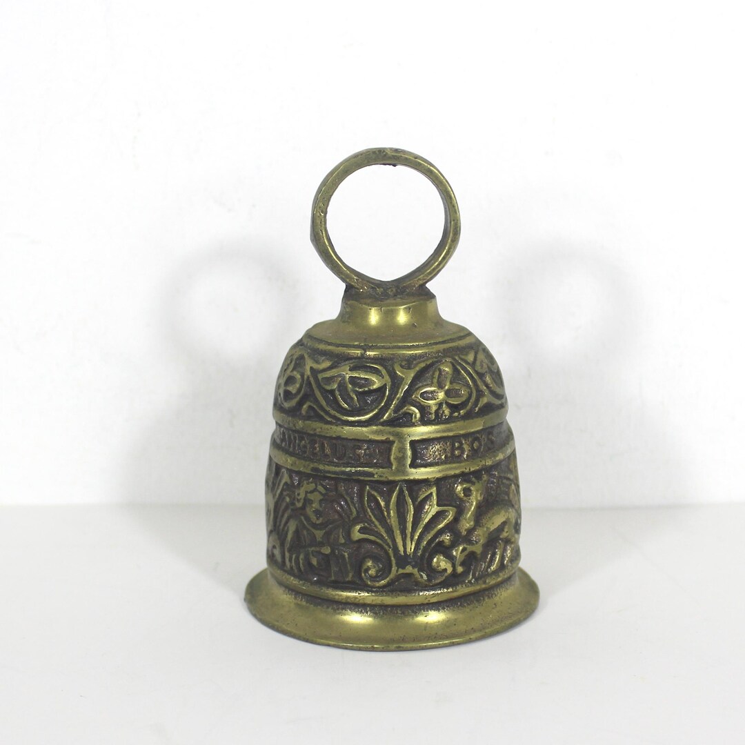 Antique Solid Brass Sanctuary Bell or Monastery Bell With Clanger ...