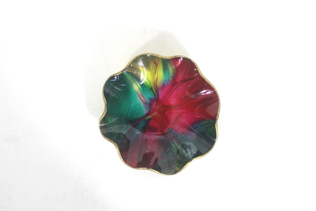 1960’s Seetusee Glassware by Mayfair Art Glass Bowl Colourful Made in ...