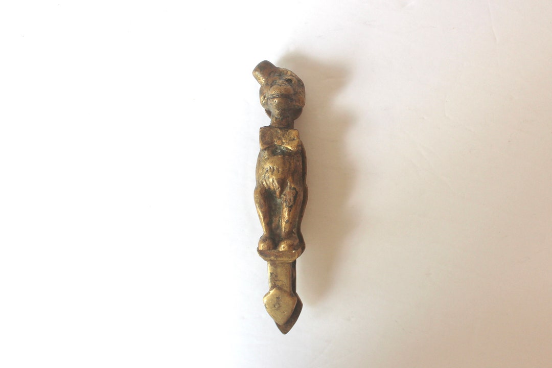 Vintage Brass Monkey Nut Cracker Mid Century Modern Solid Brass ...