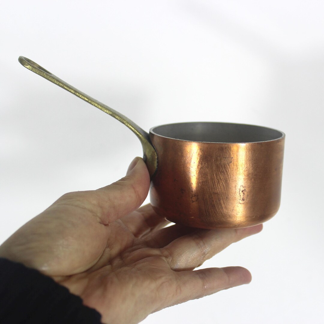 Small Copper Pot or Saucepan, Vintage With Patina, Country Kitchen ...