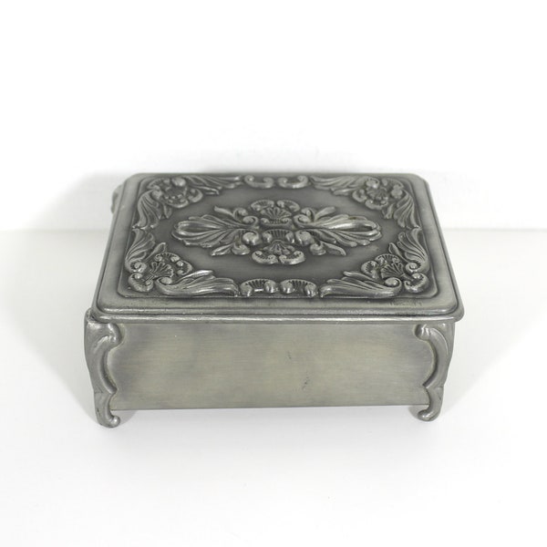 Pewter Jewelry Box - Etsy