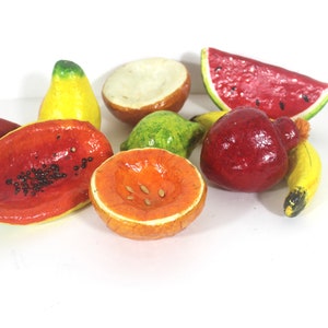 Set of Paper Mache Fruit - Etsy