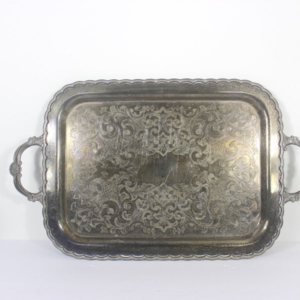 Heavy Silver Tray - Etsy