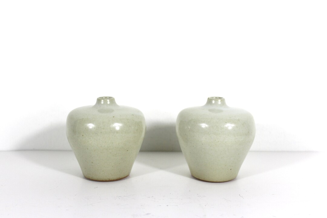 One 1980’s Larry Laslo for Mikasa Japan Stoneware Bud Vase or Weed Pot ...