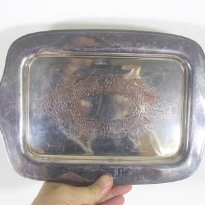 Small Rectangular Silver Plated Tray, Vintage Plate, Trinket Dish ...