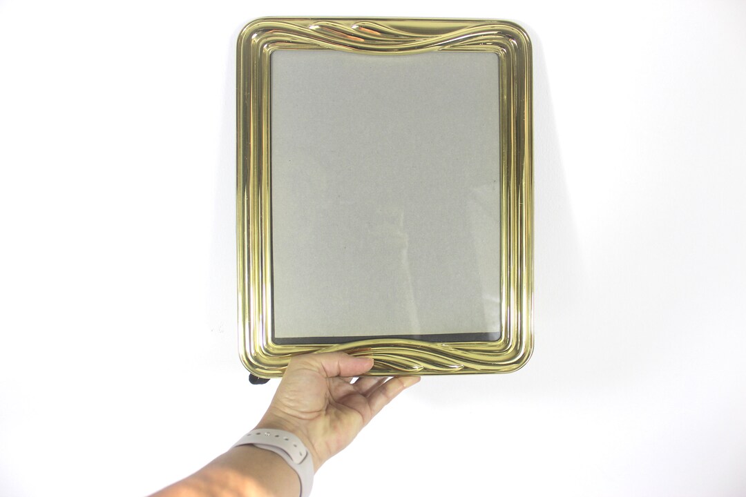 Large 1980s Rectangular Brass Picture Frame 8 X 10 With - Etsy