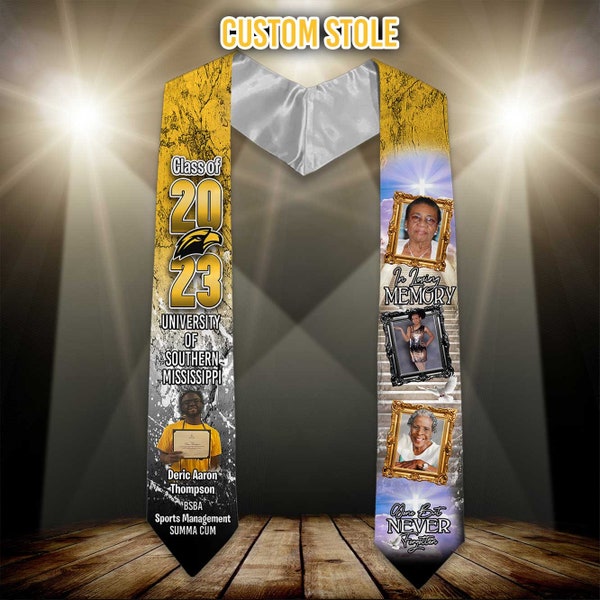 In Memory Sash for Graduation - Etsy