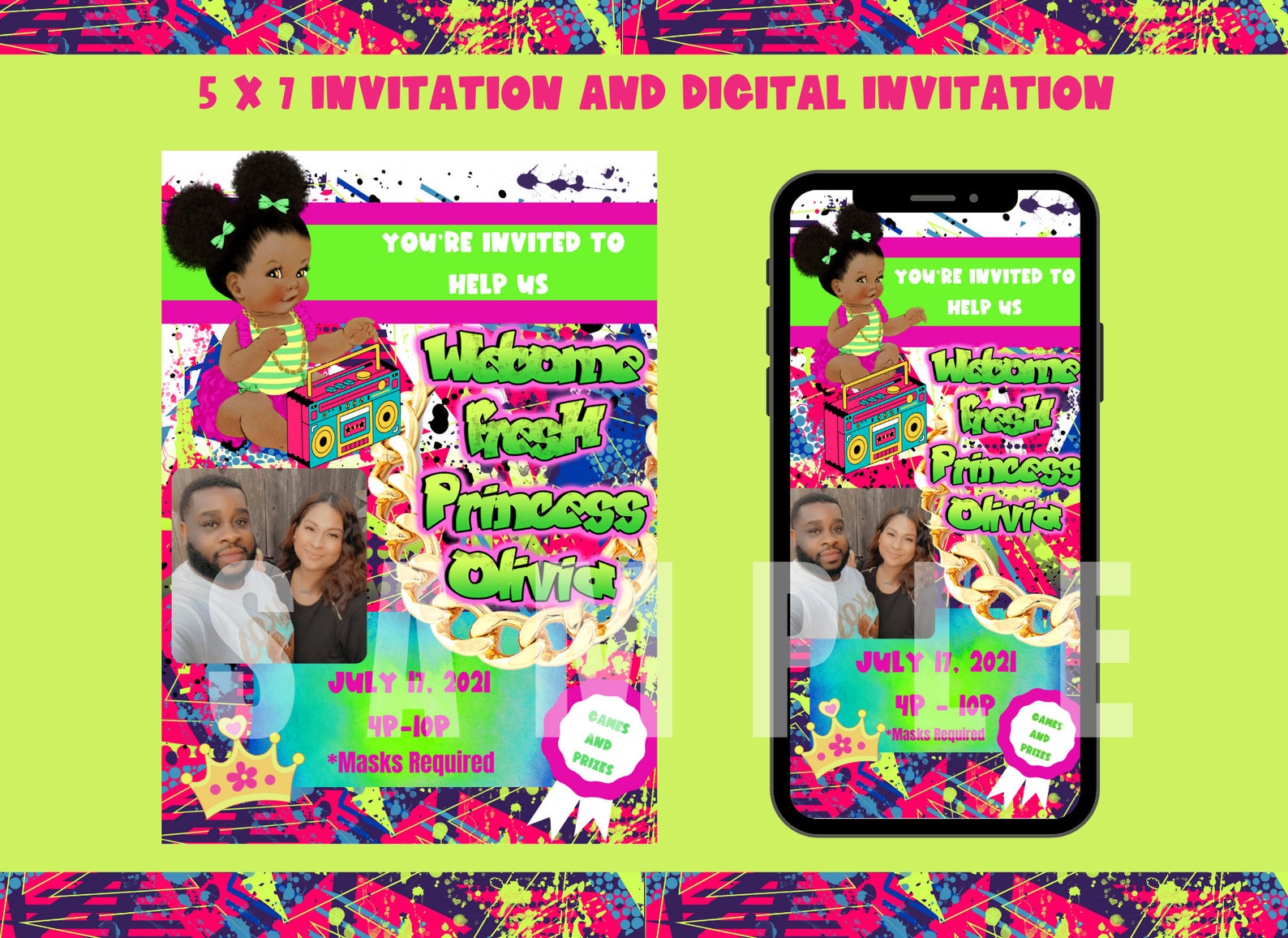 Fresh Princess Baby Shower Bundle 90s Baby Shower Bundle | Etsy