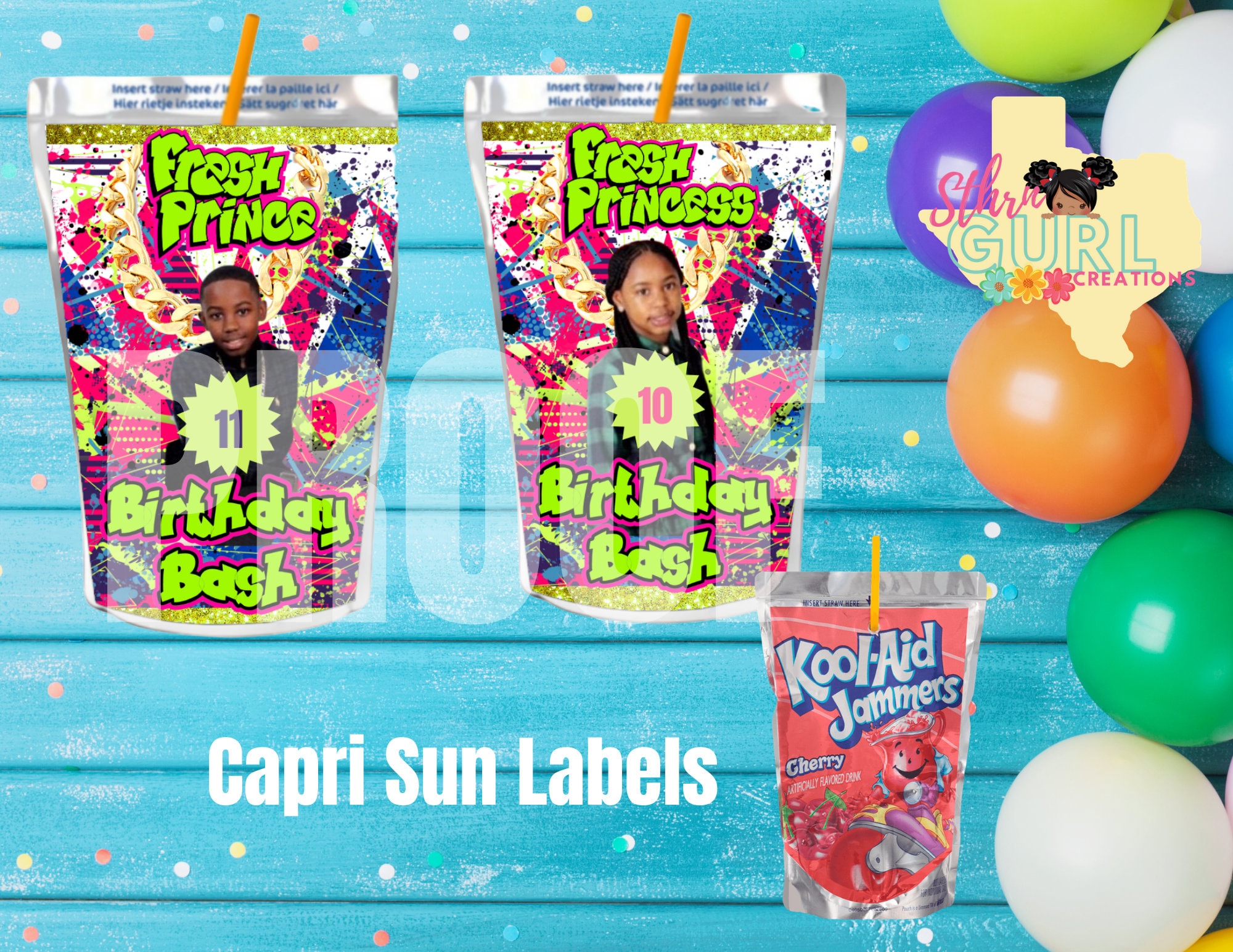 Fresh Prince Fresh Princess Birthday Bundle 90s Birthday - Etsy